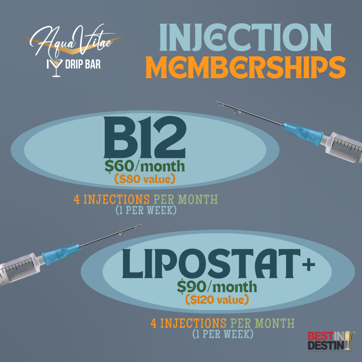 Memberships » Aqua Vitae IV Drip Bar